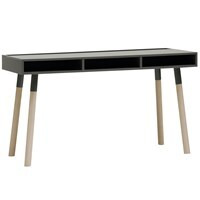 Vox Lori Desk with Storage in Graphite by Cuckooland | uFurnish.com