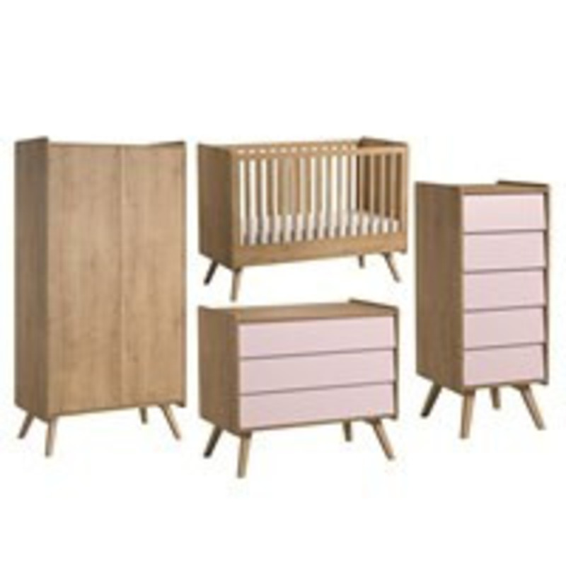 Vox Vintage 4 Piece Cot Bed Nursery Furniture Set includes Cot Bed ...