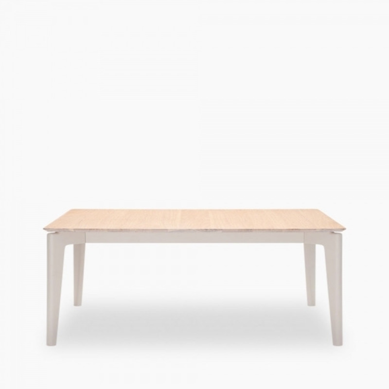 Mabel 4-6 Seat Extendable Dining Table, Light Oak & Taupe by Cult ...