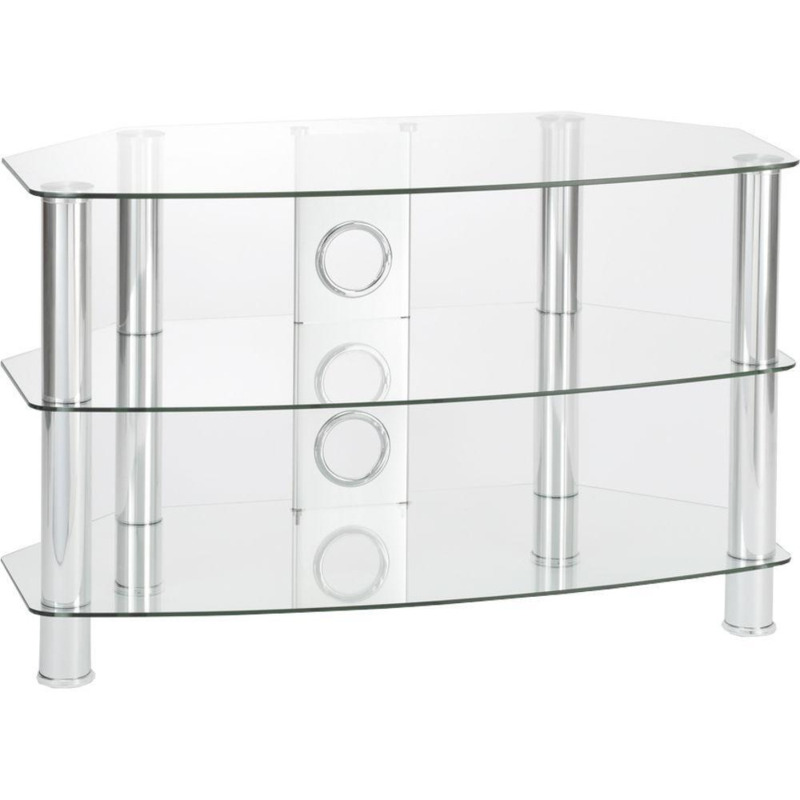 Ttap Vantage 800 TV Stand - Chrome, Silver/Grey by Currys | ufurnish.com