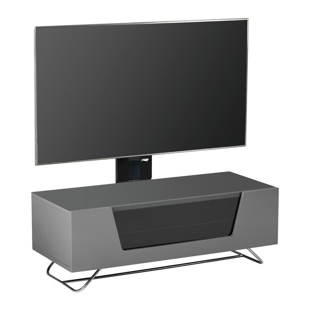 ALPHASON Chromium 2 Cantilever CRO2-1000BKT-GR 1000 mm TV Stand with Bracket - Grey, Silver/Grey ...