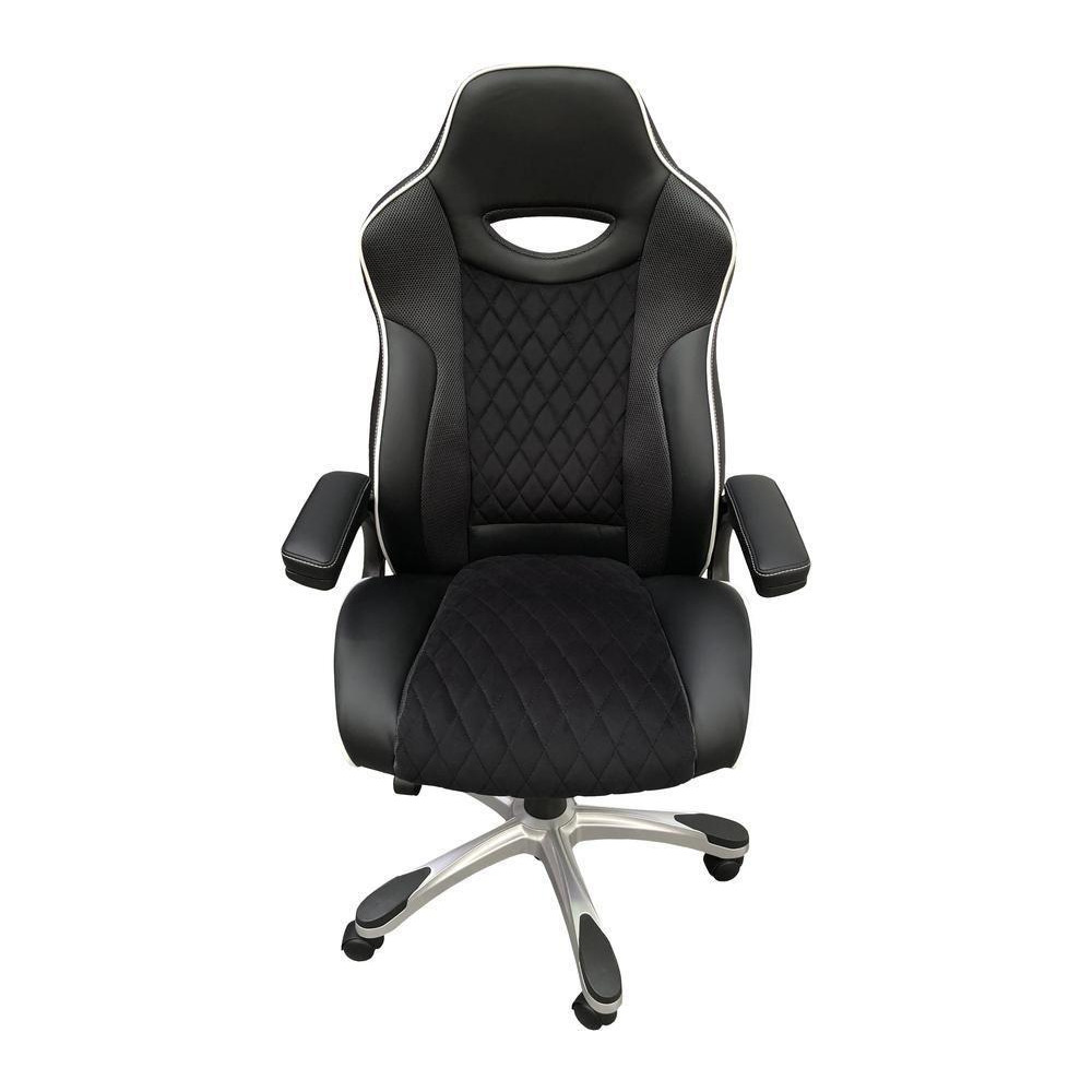 ALPHASON Silverstone Faux-Leather Tilting Executive Chair - Black ...