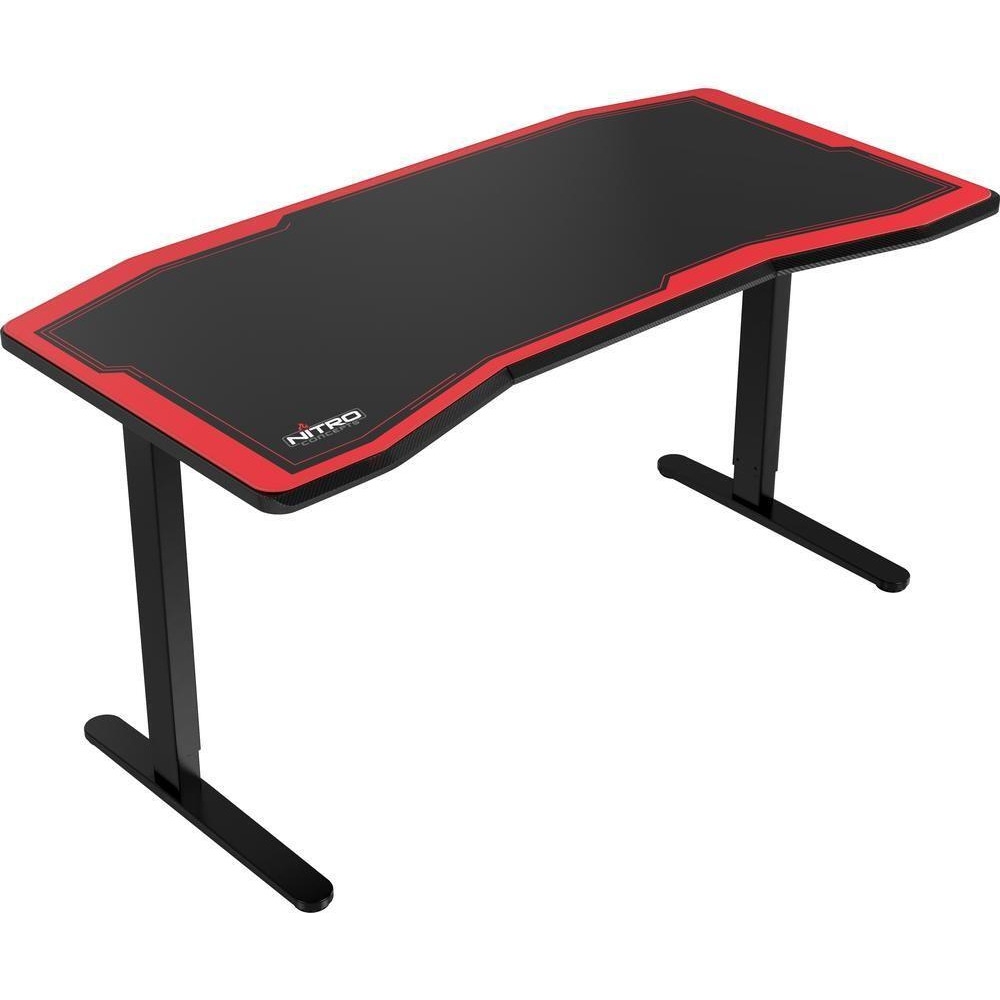 NITRO CONCEPTS D16M Carbon Gaming Desk - Black & Red by Currys ...