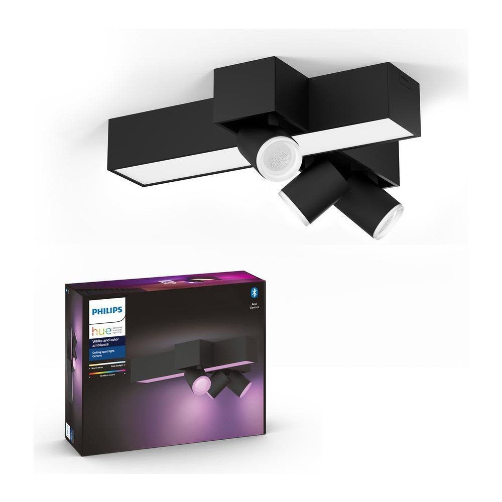 PHILIPS HUE White & Colour Ambiance Centris Ceiling Light - 3 Spot ...