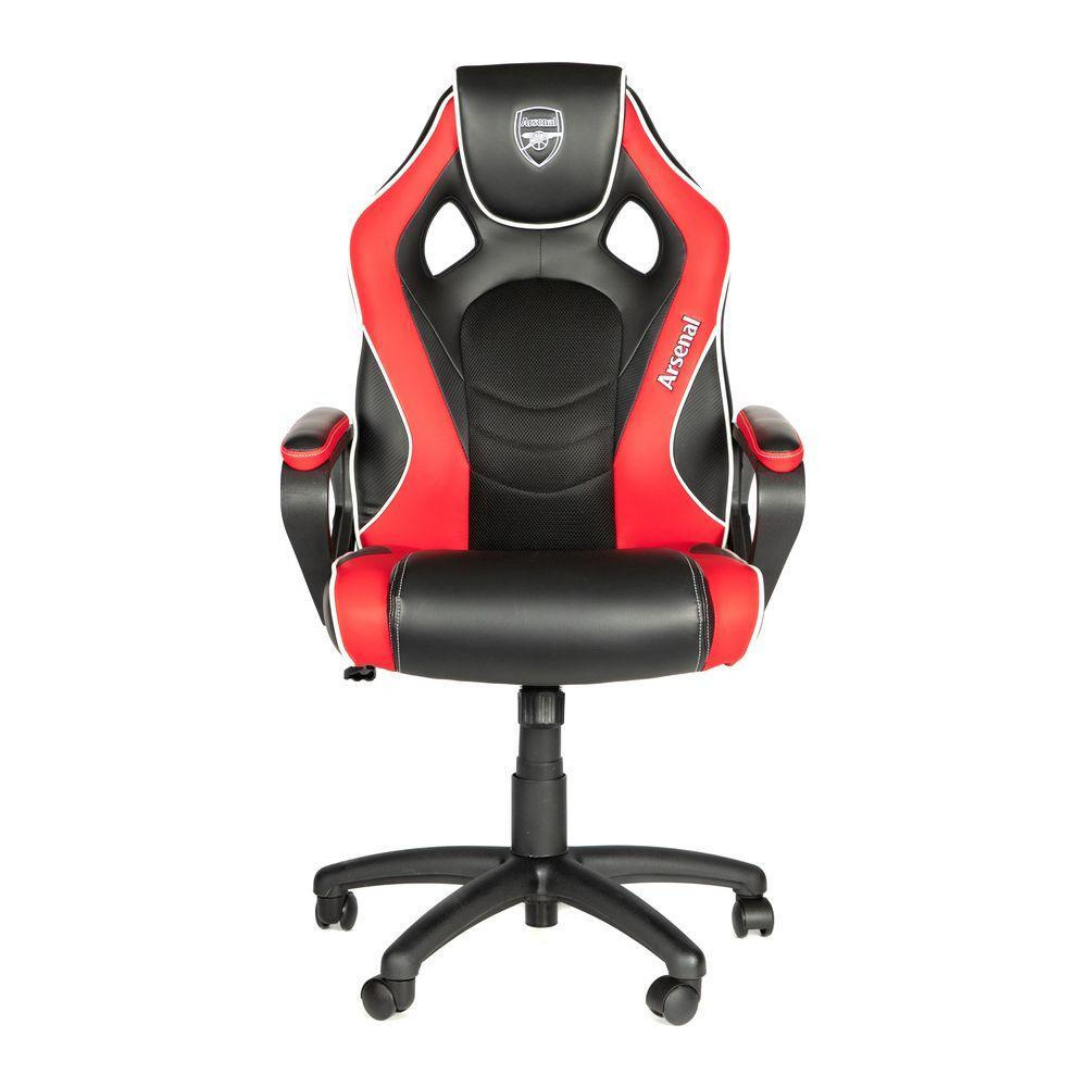 PROVINCE 5 Arsenal FC Quickshot Gaming Chair - Black & Red, Black,Red ...