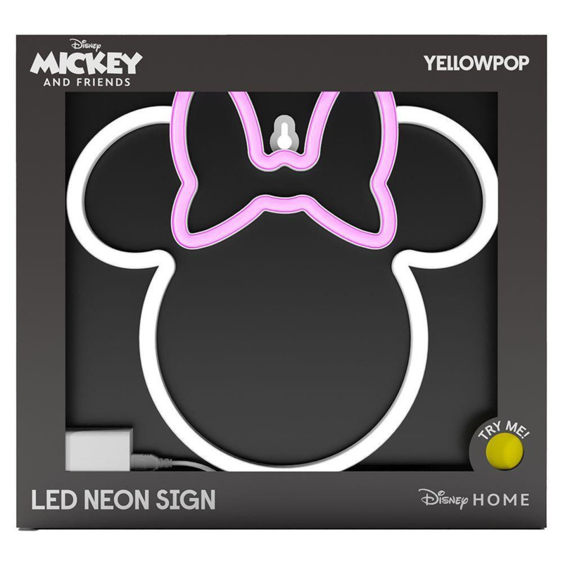 YELLOWPOP Disney Minnie Mouse LED Neon Wall Light by Currys | ufurnish.com