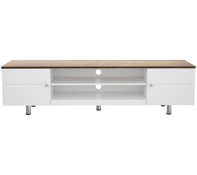 AVF Whitesands 1900 mm TV Stand - White & Rustic Wood, White by Currys ...