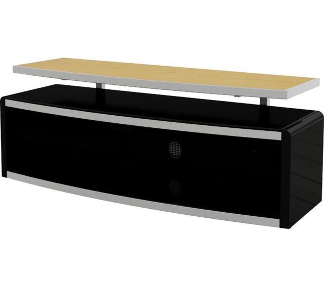 AVF Stage 1250 mm TV Stand - Black / Walnut, Black,Brown by Currys ...