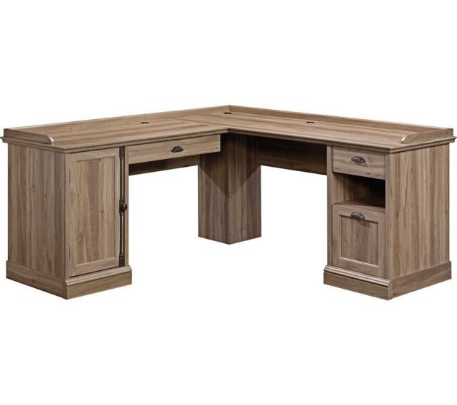 TEKNIK Barrister Home L-Shaped Desk - Beige by Currys | uFurnish.com