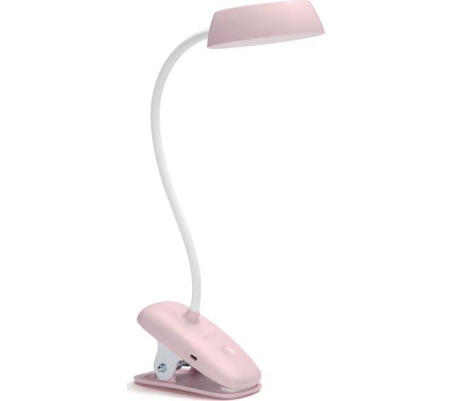 PHILIPS Donutclip DSK201 LED Desk Lamp - Pink by Currys | ufurnish.com