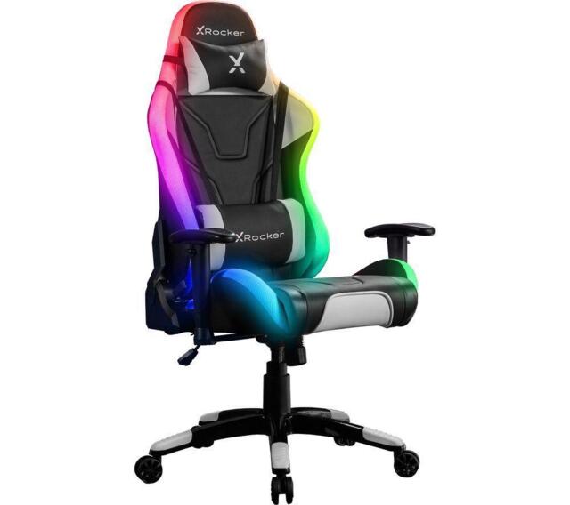X ROCKER Agility Sport Gaming Chair - Black RGB, Black by Currys ...