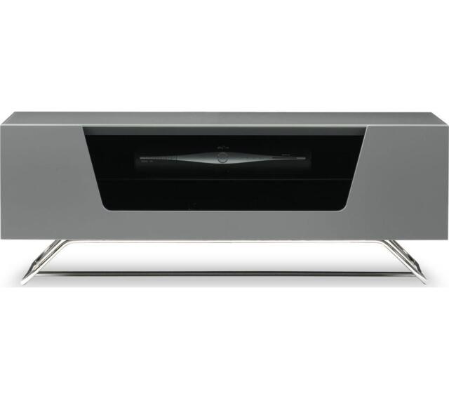 ALPHASON Chromium 2 1000 TV Stand - Grey, Silver/Grey by Currys | ufurnish.com