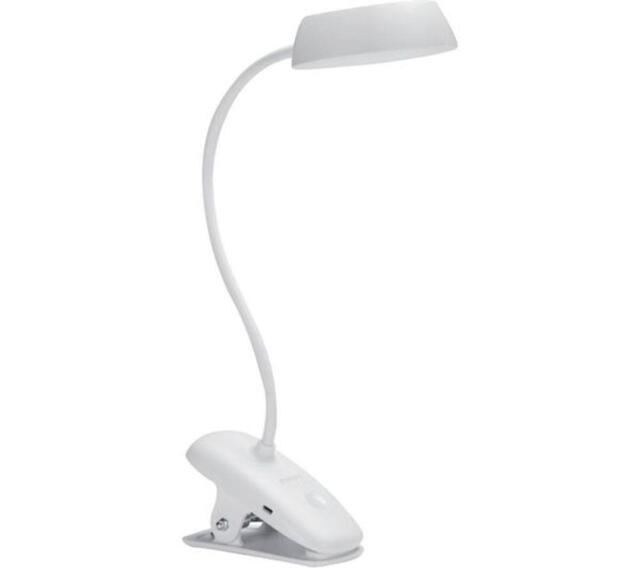 PHILIPS Donutclip DSK201 LED Desk Lamp - White by Currys | ufurnish.com