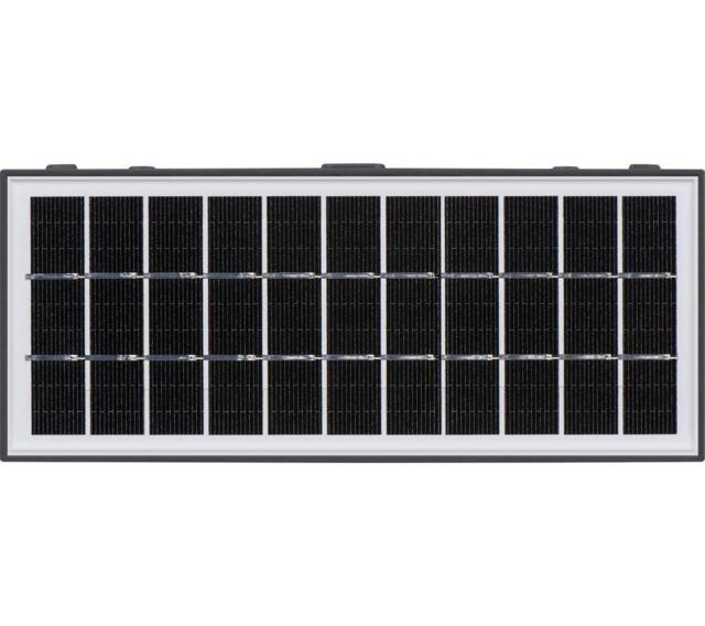 LUCECO Brick Solar LED Wall Light with PIR Motion Sensor - Grey by ...