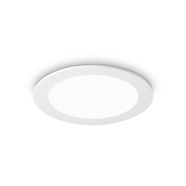 Groove LED 1 Light Medium Round Cool Recessed Spotlight Panel White by ...