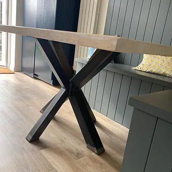 Sleek & Slender Reclaimed Dining Table with Spider Leg by Debenhams ...
