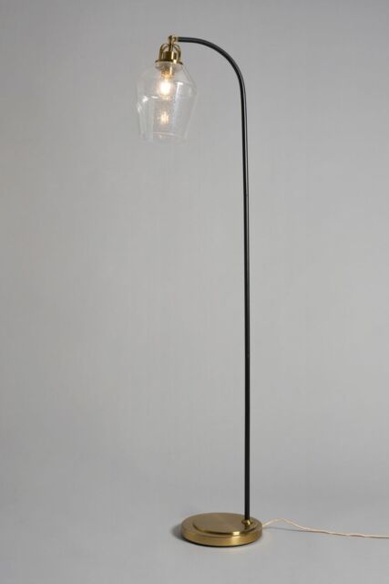 Saskia Bubble Glass Arc Floor Lamp by Debenhams | ufurnish.com