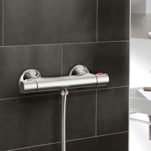 Round Thermostatic Bar Exposed Shower Valve by Debenhams | ufurnish.com