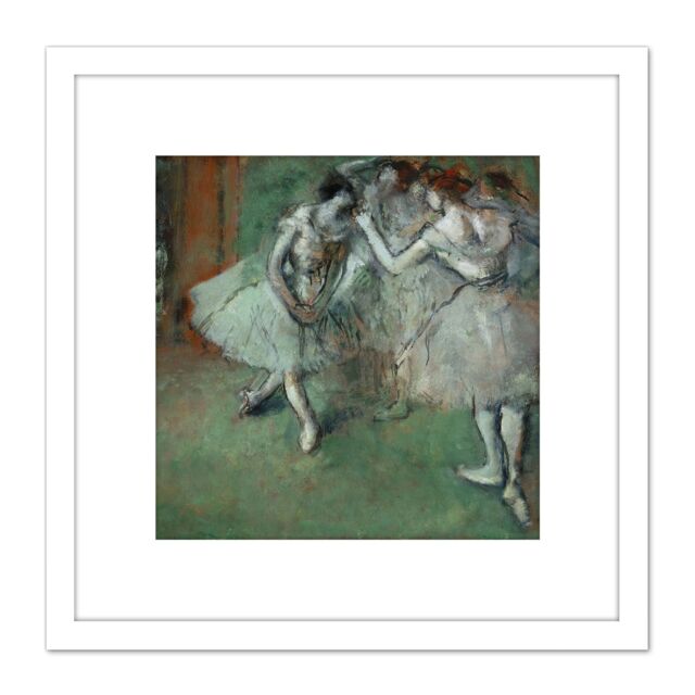 Artery8 Edgar Degas A Group Of Dancers 8X8 Inch Square Wooden Framed ...