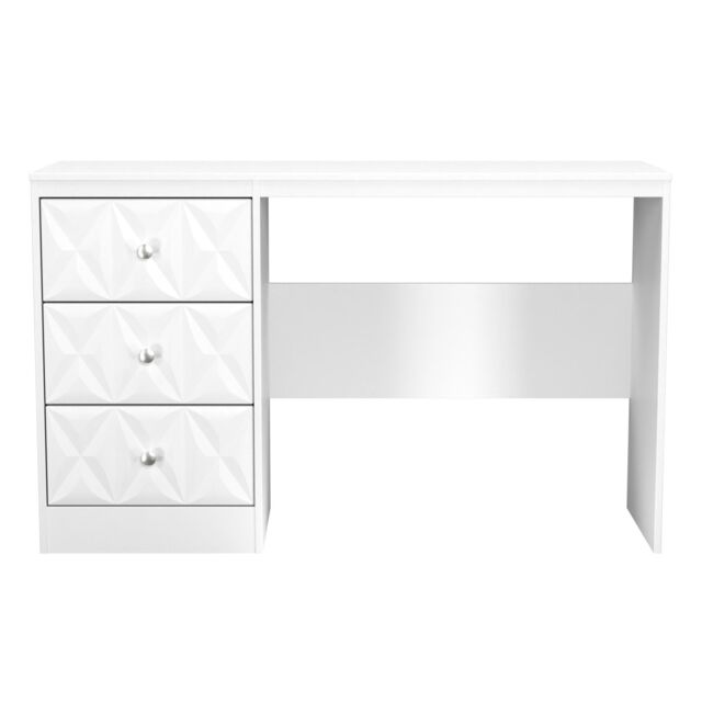 Ready Assembled 2 U Memphis 3 Drawer Desk (Ready Assembled) in White by ...