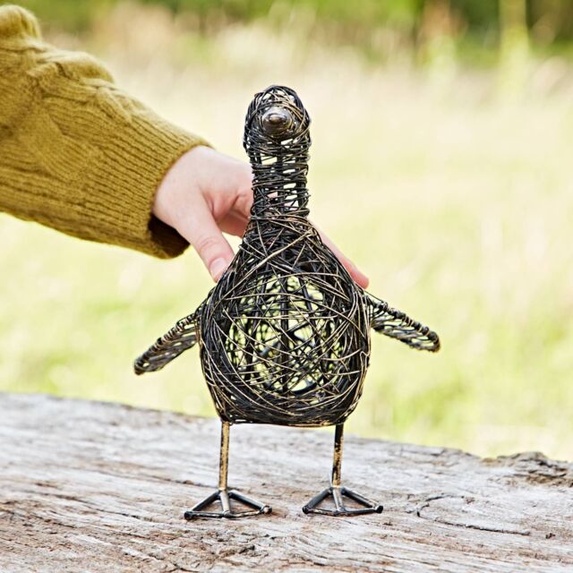 Kriti the Small Flapping Duck Wire Garden Ornament by Debenhams ...