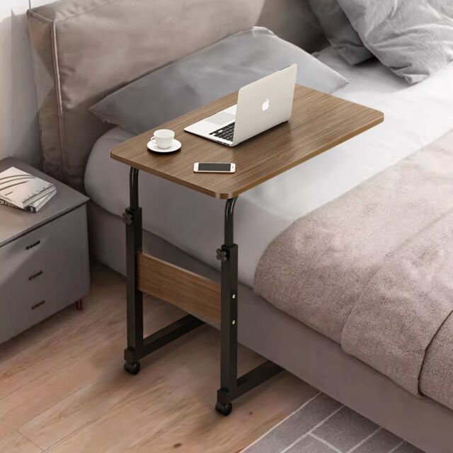Height Adjustable Mobile Table Overbed Desk with Wheels by Debenhams ...