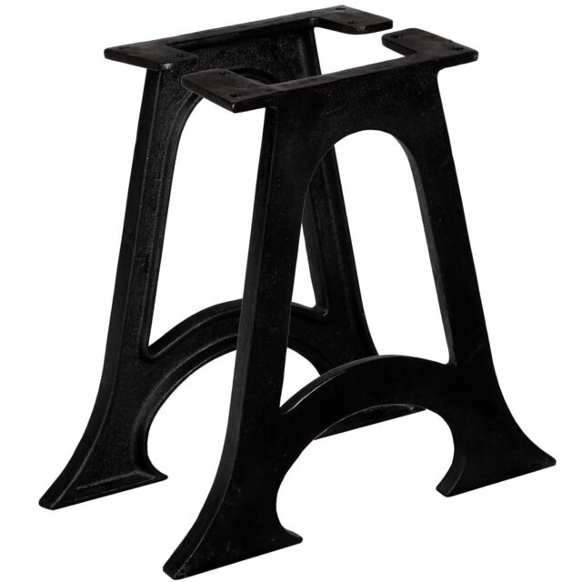 Coffee Table Legs 2 pcs with Arched Base A-Frame Cast Iron by Debenhams ...