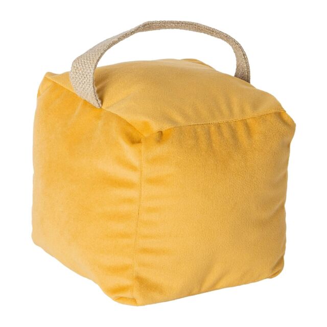 Velvet Cube Door Stop - 14cm x 14cm x 14cm by Debenhams | ufurnish.com