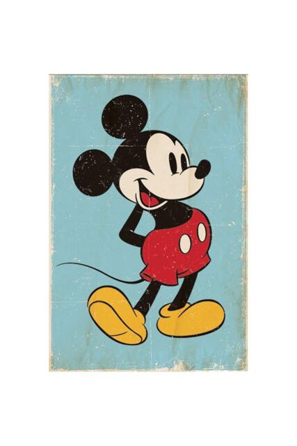 Retro Mickey Mouse Poster by Debenhams | ufurnish.com