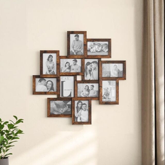 SONGMICS Large Multi Picture Wall Frame Family Photo Display Collection ...