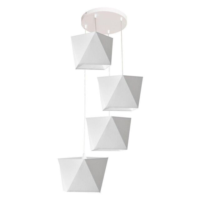 Netlighting Adamant Cluster Pendant Ceiling Light White 50cm by ...