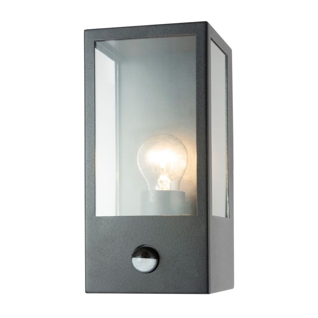 Happy Homewares Modern Outdoor PIR Sensor Wall Light Fitting with Box ...