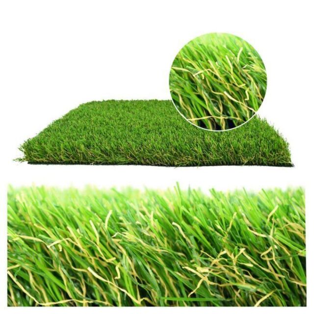 "Luxury Green 40mm Super Soft Artificial Grass-2m(6'6"") X 2m(6'6 ...