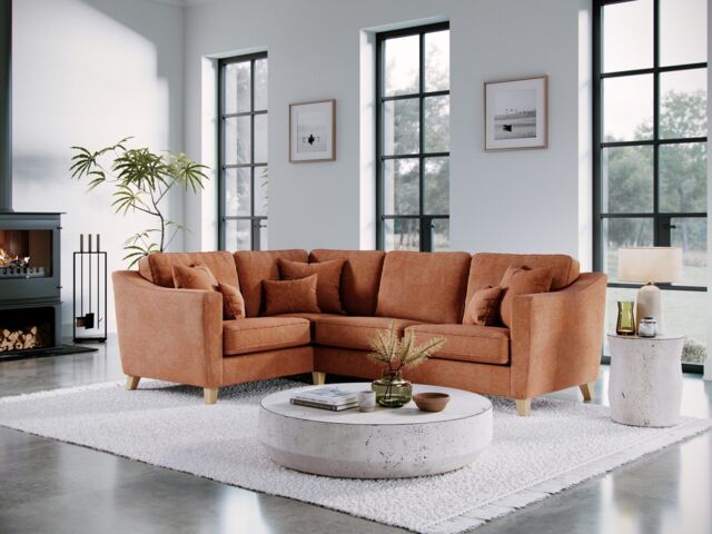 The Great Sofa Company Jackson 1 Corner 2 City Terracota in Red by ...
