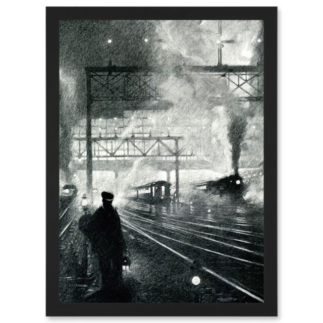 Artery8 Travel Railway Tracks 1912 Soot Steam Train Locomotive Drawing ...