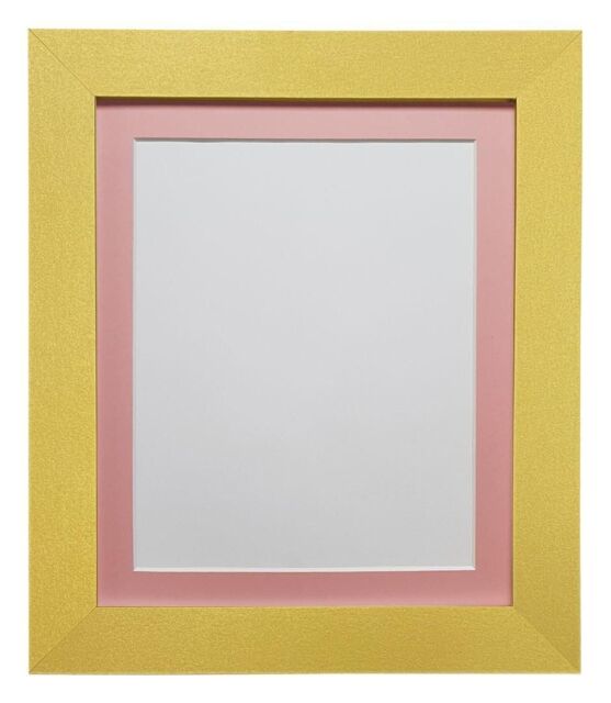 Metro Gold Frame with Pink Mount for Image Size A2 by Debenhams ...