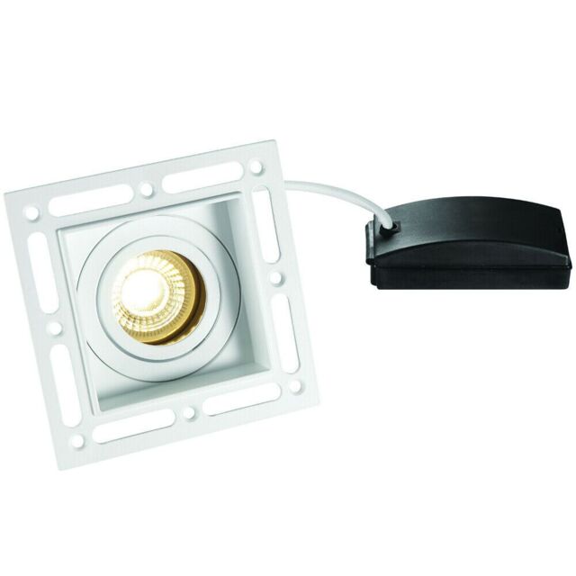 Loops Invisible Plaster Over Square Ceiling Spotlight Matt White ...