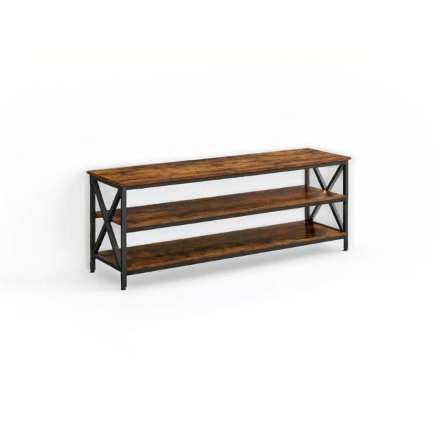 Industrial Style Tv Stand with Steel Frame by Debenhams | ufurnish.com