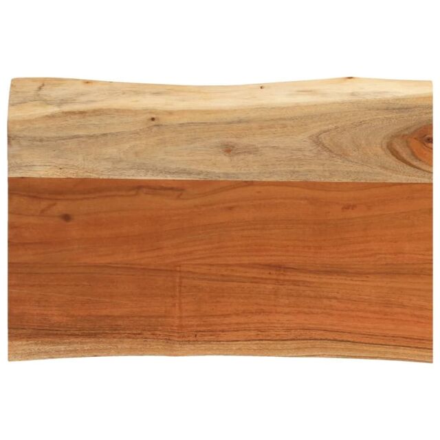 Table Top 60x40x3.8 cm Rectangular¬†Solid Wood Acacia Live Edge by ...