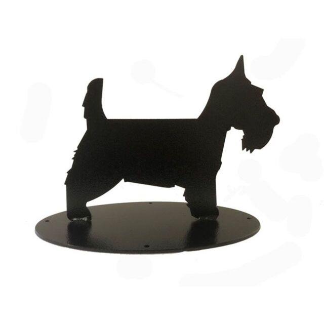 Scottie Dog Boot Scraper Silhouette - Steel - Black by Debenhams ...