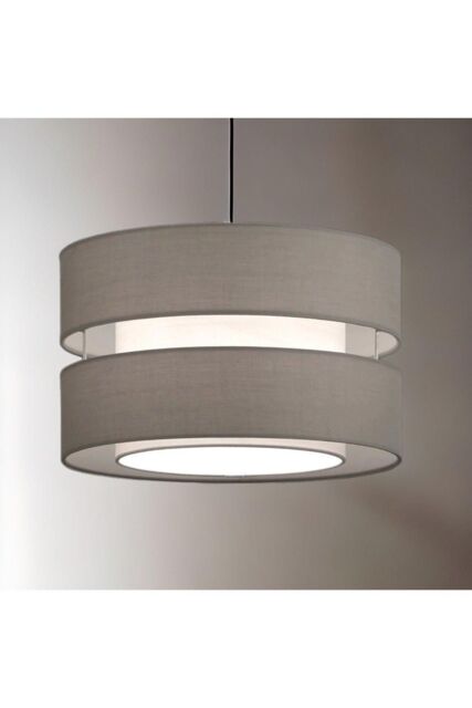 'Gayle' Grey Two Tier Lamp Shade by Debenhams | ufurnish.com