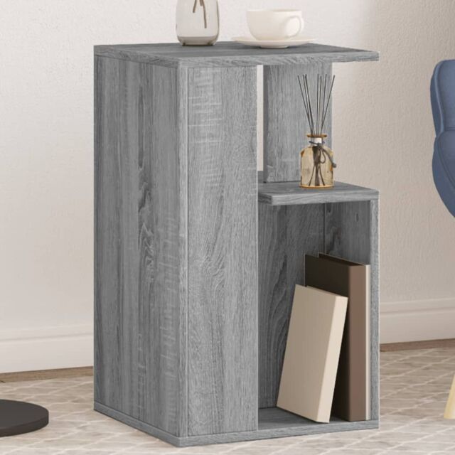 Side Table Grey Sonoma 35x35x60 cm Engineered Wood by Debenhams ...