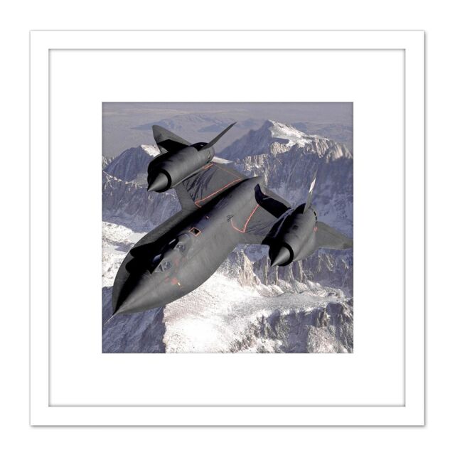 Military USA USAF SR-71B Blackbird Aircraft Photo 8X8 Inch Square ...