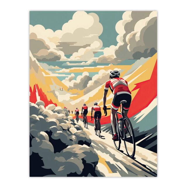 Artery8 Modern Cycle Road Race Artwork Paris Roubaix Hell Of The North ...
