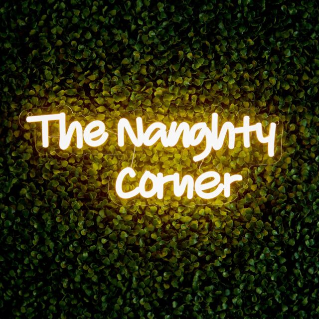 LED Neon Wall Sign Quote - The Naughty Corner by Debenhams | ufurnish.com