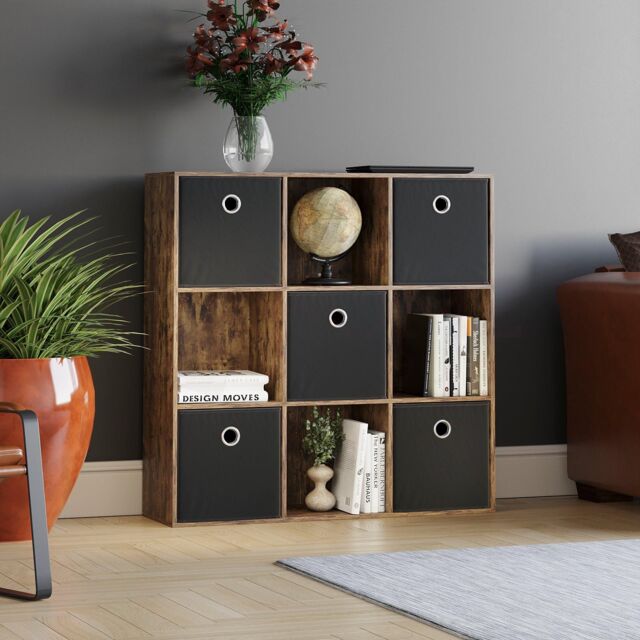 Home Discount Vida Designs Durham 3x3 Cube Storage Unit Dark Wood ...