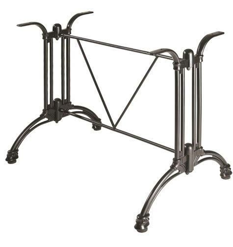 Azurone Table Base Continental Double Black Aluminium Table Base by ...