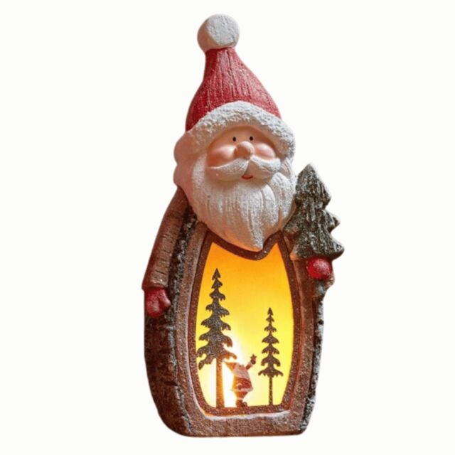 45cm Light up Christmas Woodsman Glow Santa with LEDs by Debenhams ...