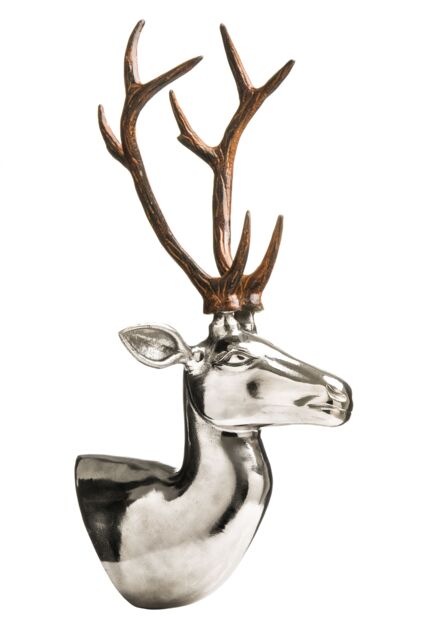 Stag Head Wall Mountable Sculpture, Decorative Art Sculpture for Wall ...