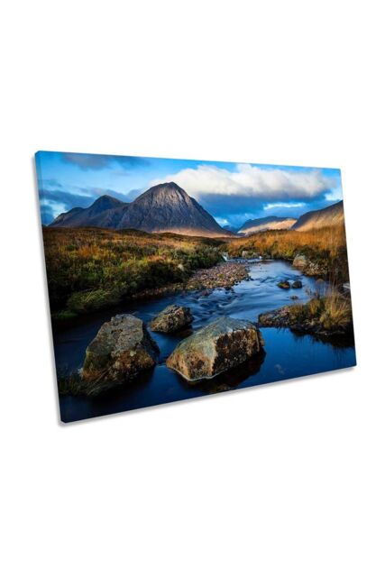 "CanvasGeeks Rannoch Moor Scotland Highlands Landscape Canvas Wall Art ...